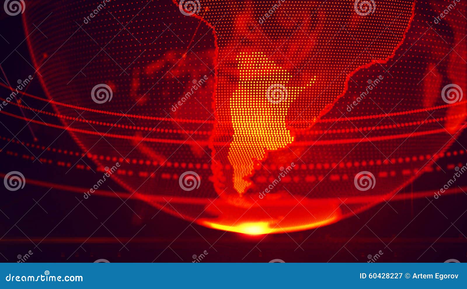 Detailed Virtual Planet Earth Stock Illustration - Illustration of ...