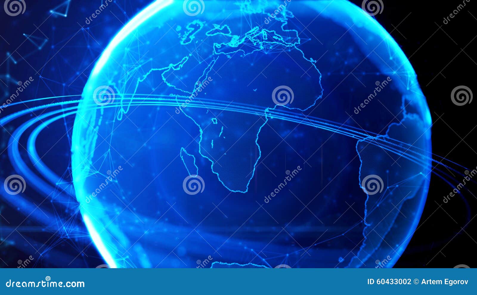 Detailed Virtual Planet Earth Stock Illustration - Illustration of ...