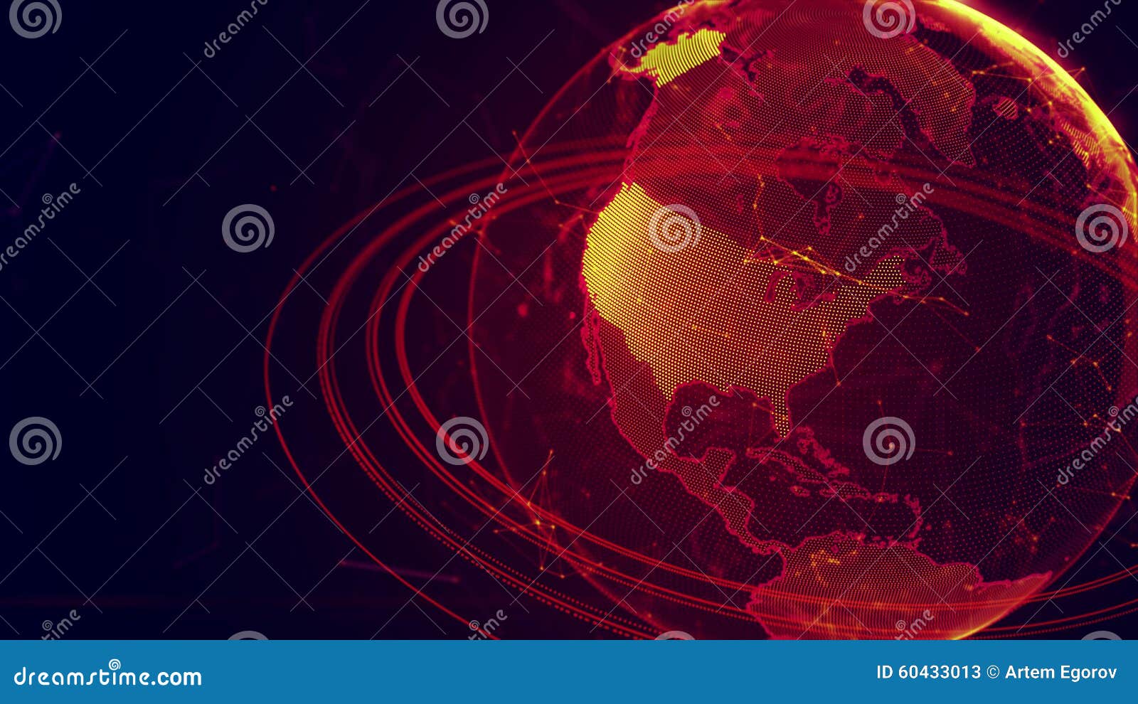 Detailed Virtual Planet Earth Stock Illustration - Illustration of ...