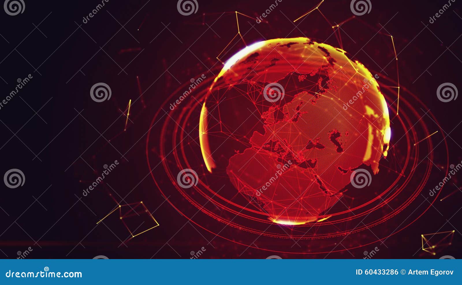 Detailed Virtual Planet Earth Stock Illustration - Illustration of ...