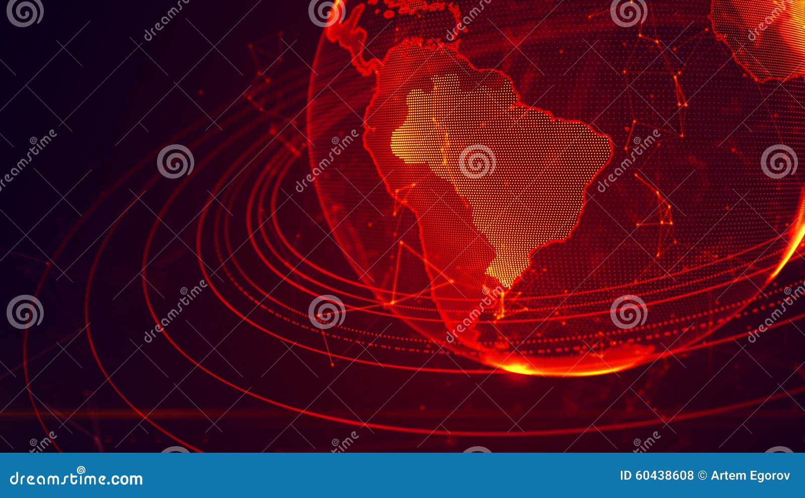 Detailed Virtual Planet Earth Stock Illustration - Illustration of ...