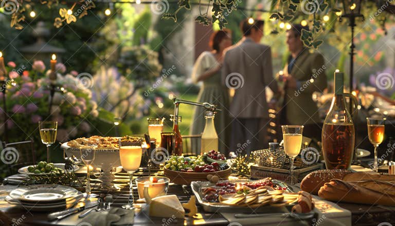 Detailed Visual Representations of Feast Table Stock Photo - Image of ...