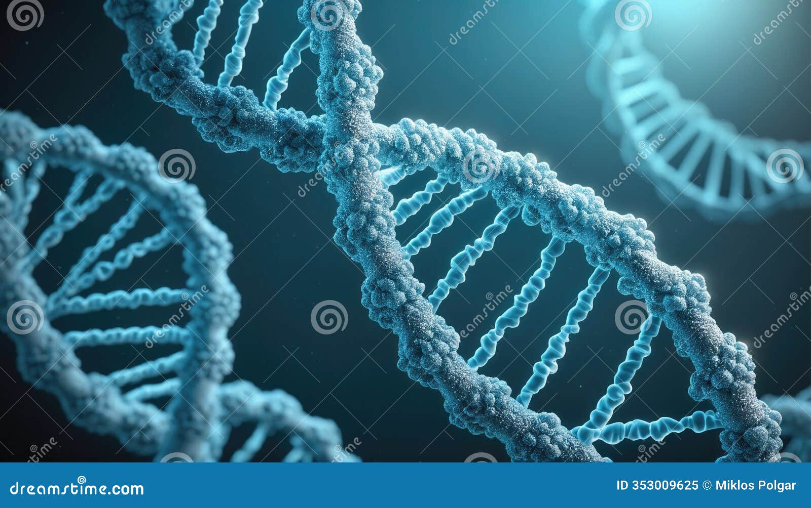 Detailed Visualization of DNA Structure with Intricate Double Helix ...