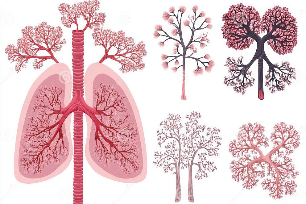 Connection between Human Lungs and Trees Illustrated in a Creative ...