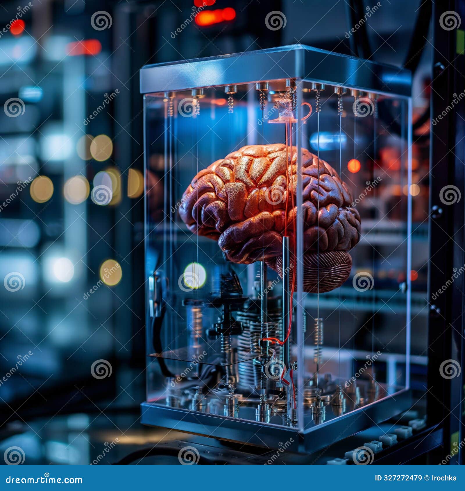 Human Brain Integrated in Quantum Computing System Stock Image - Image ... Human Brain Integrated in Quantum Computing System Stock Image - Image ...