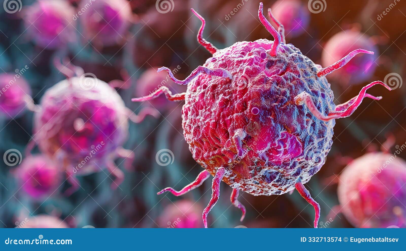 Detailed Visualization of Microscopic Cells Showcasing Fine Structures ...