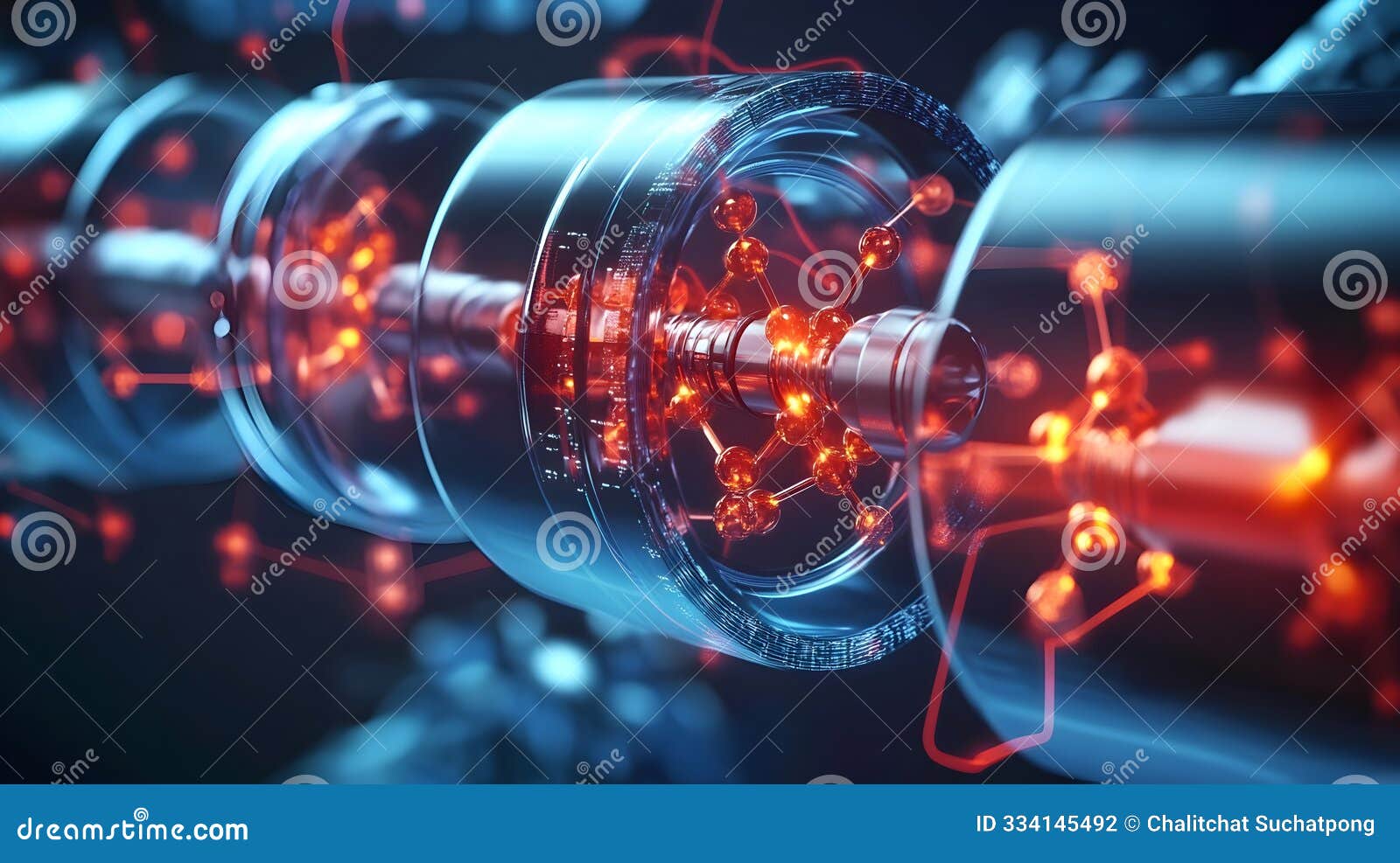 Detailed Visualization Of Human Knee Joint Anatomy In Blue Light Stock Image | CartoonDealer.com ...