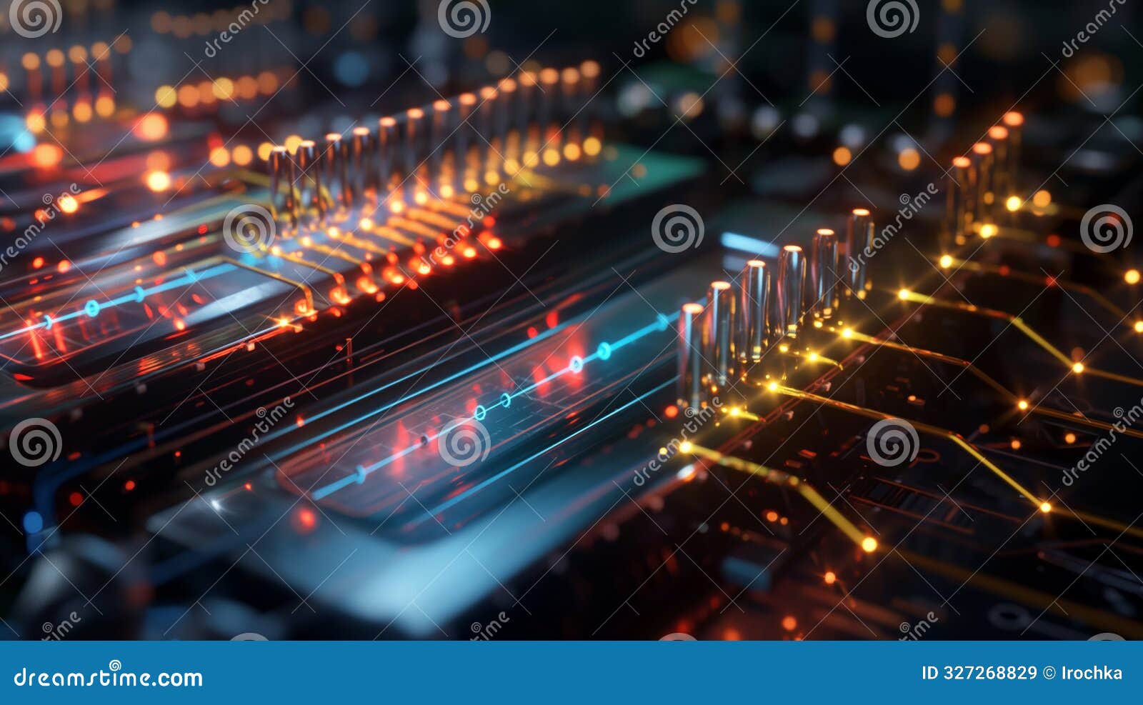 Photon Interactions Detailed Visualization Stock Image - Image of ...