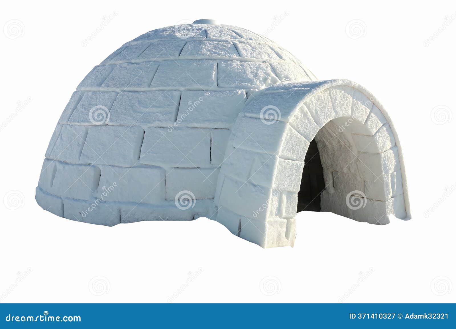 Transparent Igloo-shaped Tent. Romantic Tourist Rest Zone Royalty-Free ...