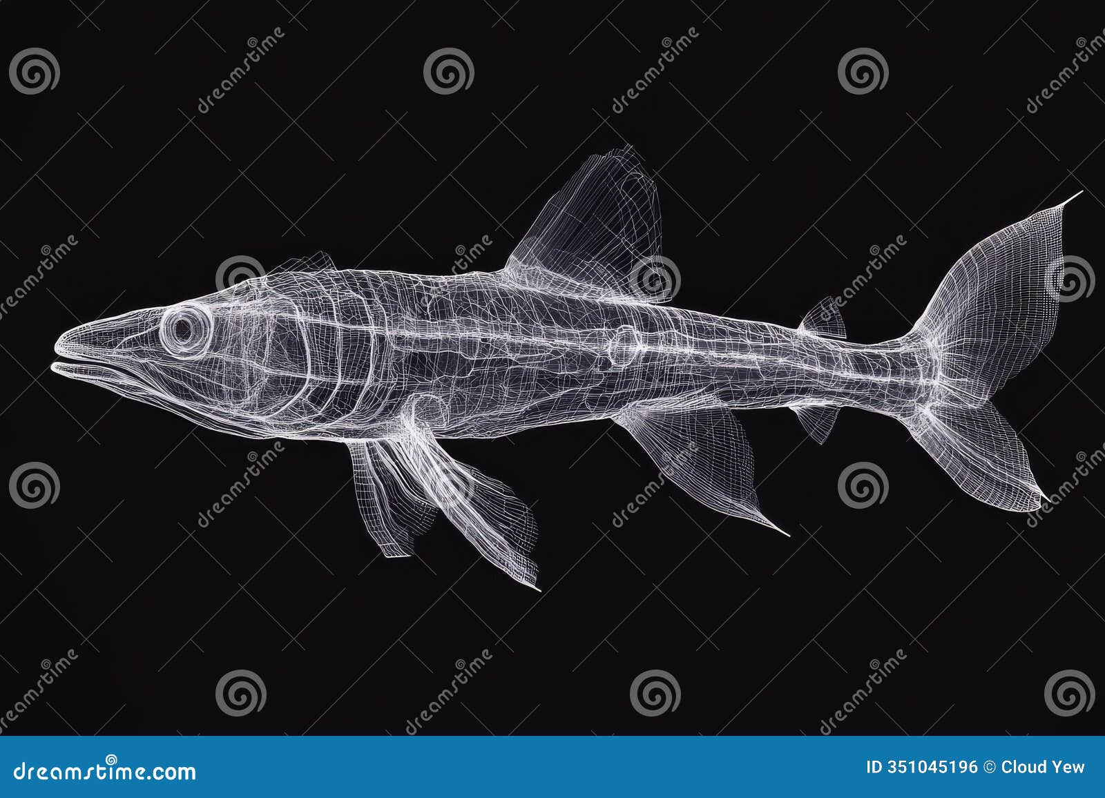 Detailed Wireframe Blueprint For A Modern Pedestal Table Design A ...