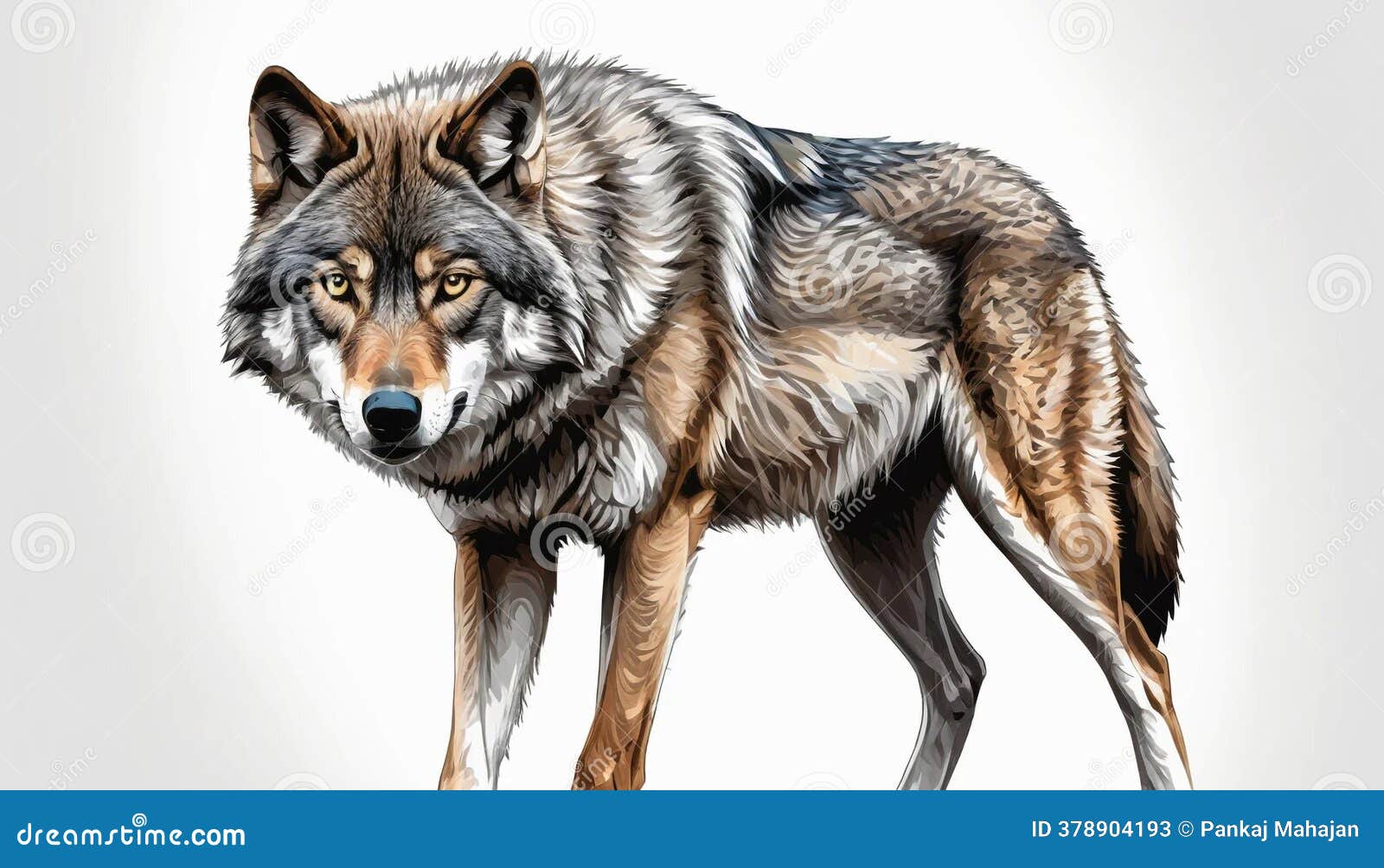 Wolf Drawing Coloring Book Page Stock Photography | CartoonDealer.com ...