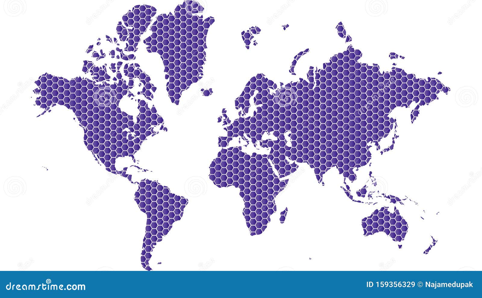 Illustration of Globe Map with Geometric Shapes Pattern Imposed Stock ...