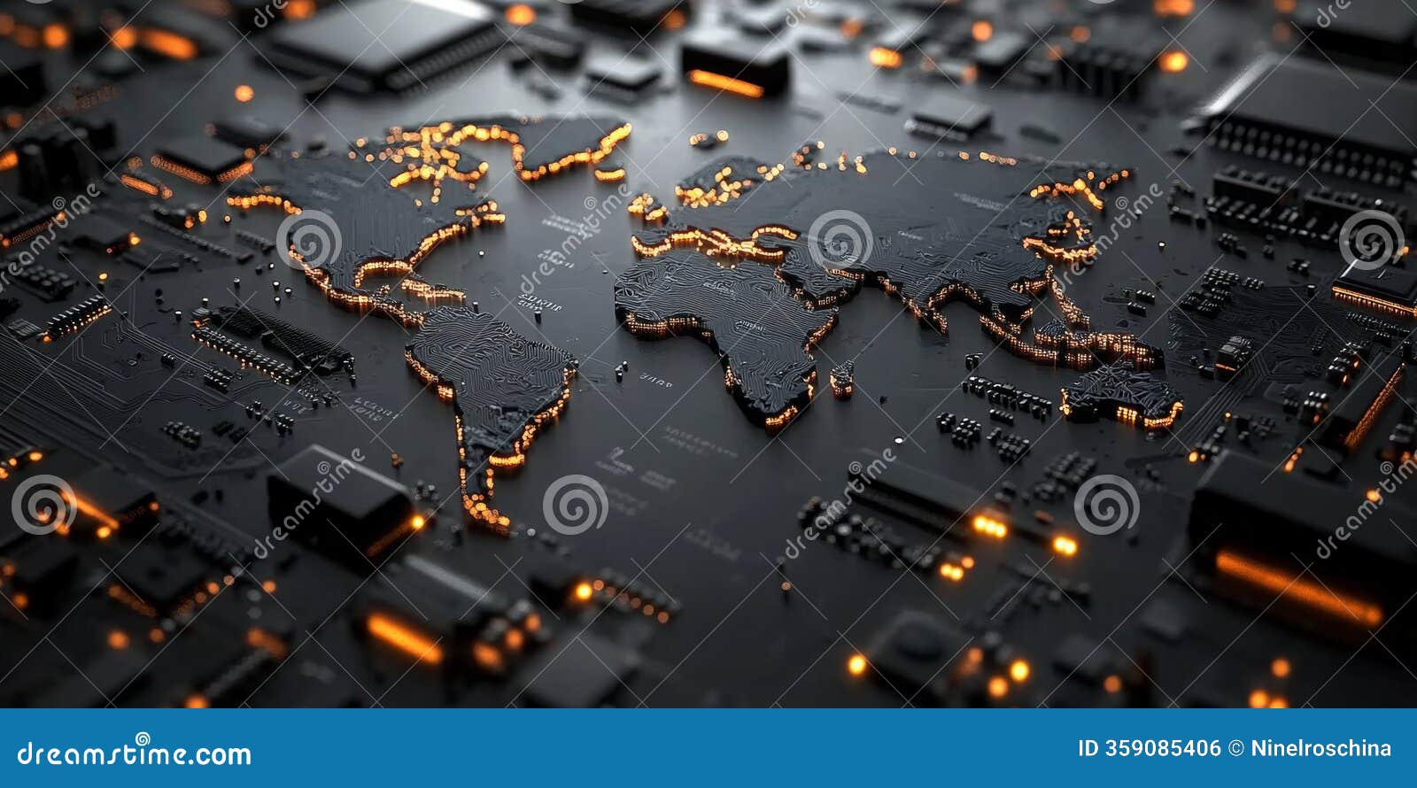 Exploration of a Technological World Map Created from a Motherboard ...