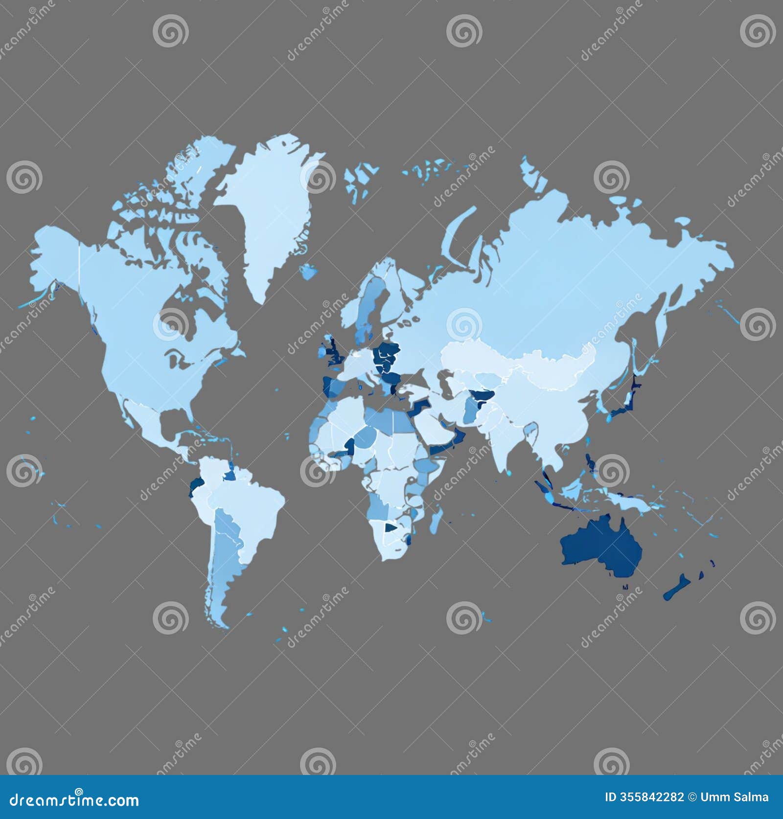 Detailed World Map Divided into Six Continents - Accurate & Correct ...