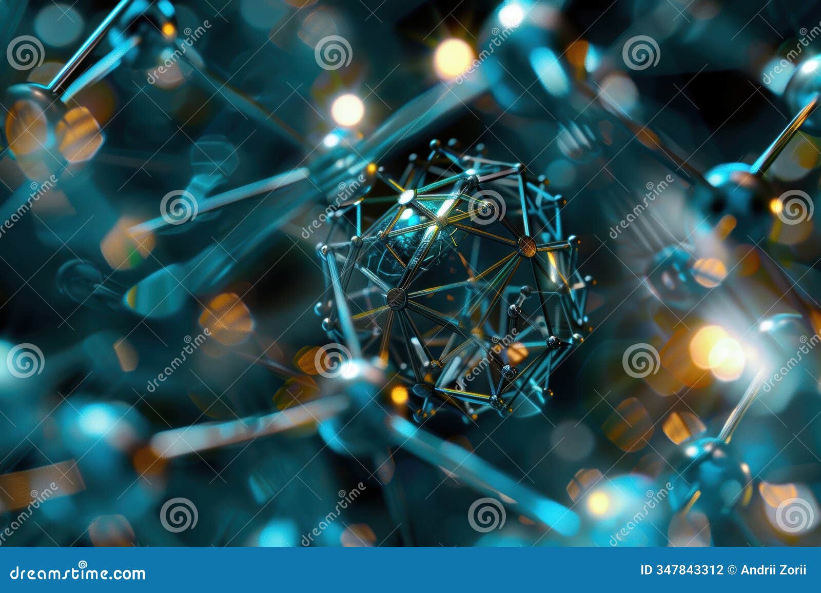Intricate Atomic Patterns In Crystal Lattice X-Ray Diffraction For ...