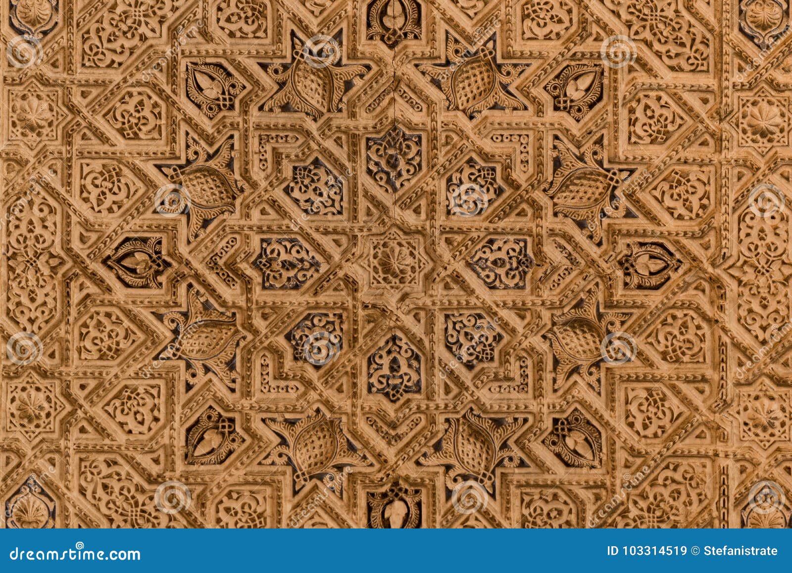 Patterns of Alhambra stock image. Image of architecture - 103314519