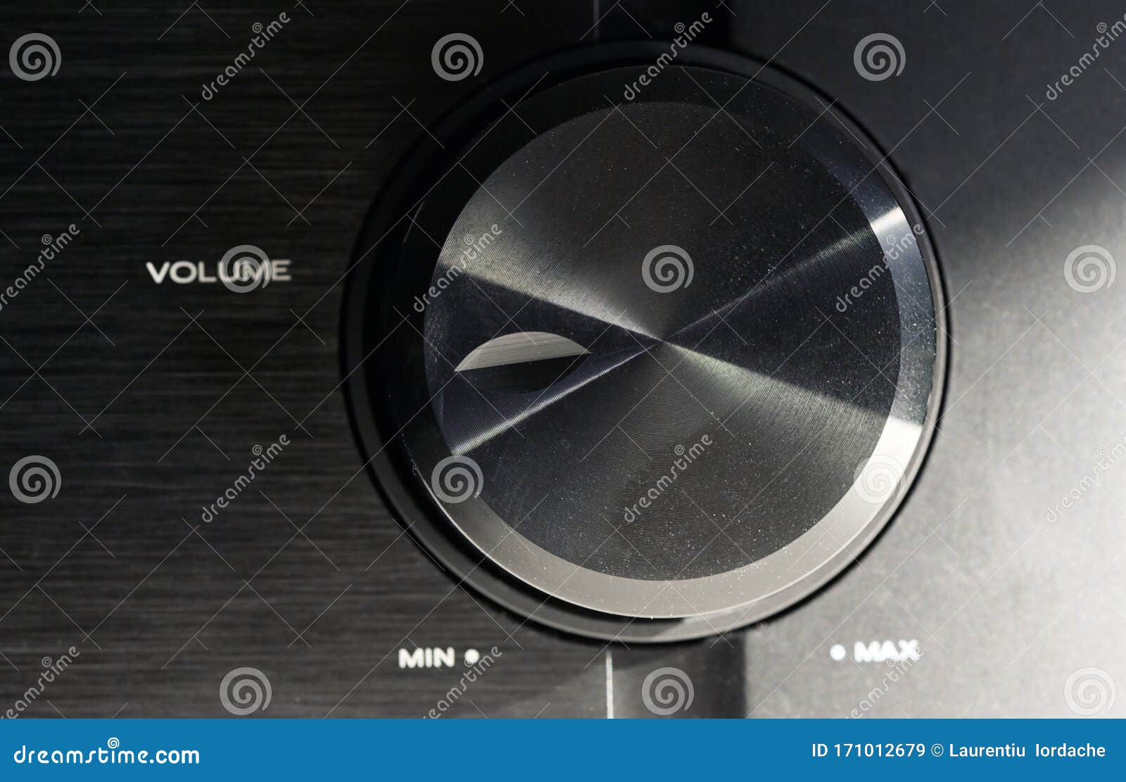 Amplifier Volume Knob stock image. Image of tune, music - 171012679