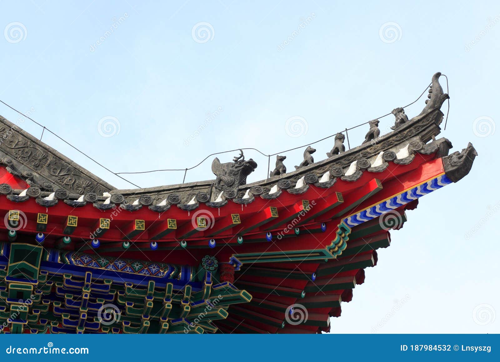 Details of Ancient Chinese Architecture Stock Photo - Image of wood ...