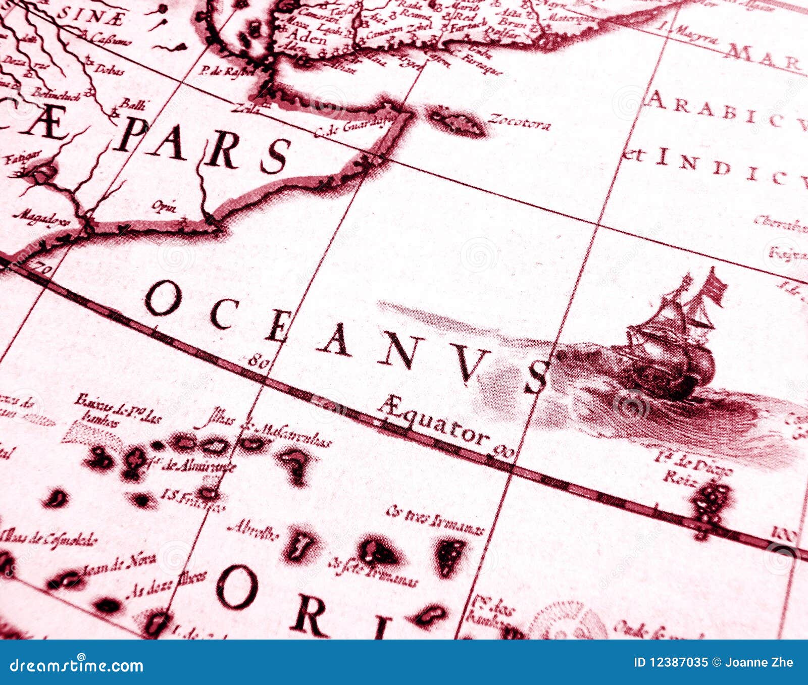 Details on Antique Sailing Chart Stock Image - Image of boats ...