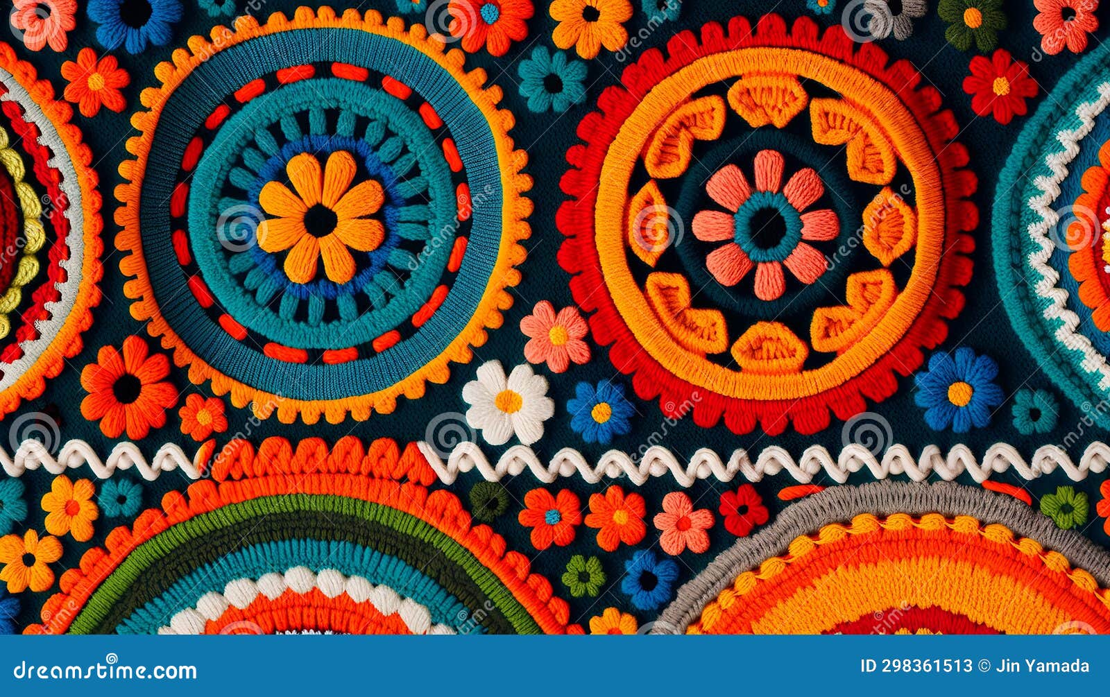 Details of the Applications in Anatolia Crafts. Seamless Pattern Stock ...