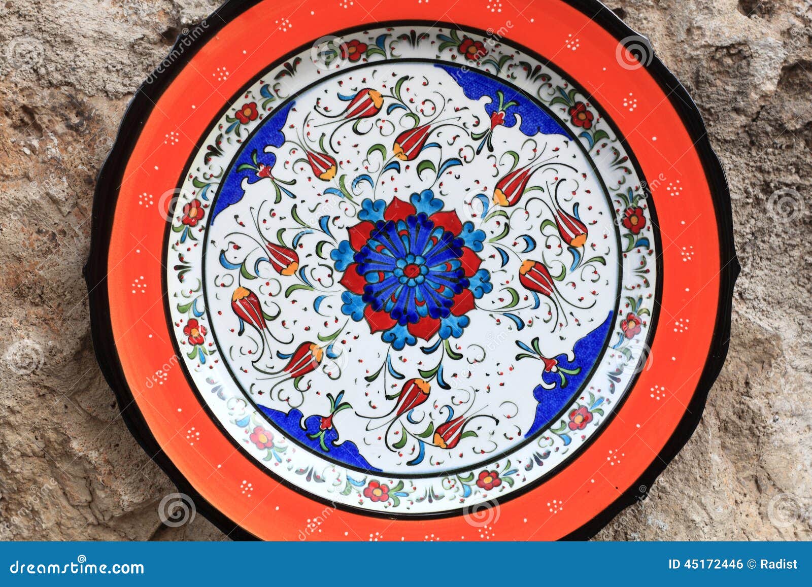 Details of arabic plate stock photo. Image of classical - 45172446
