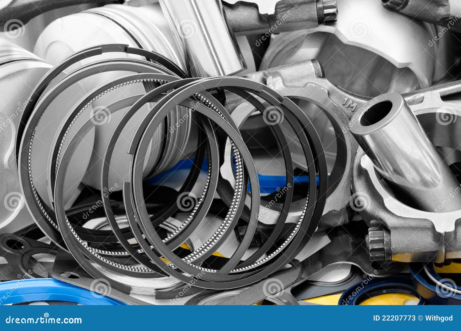 Details of auto engine stock image. Image of cage, connecting - 22207773