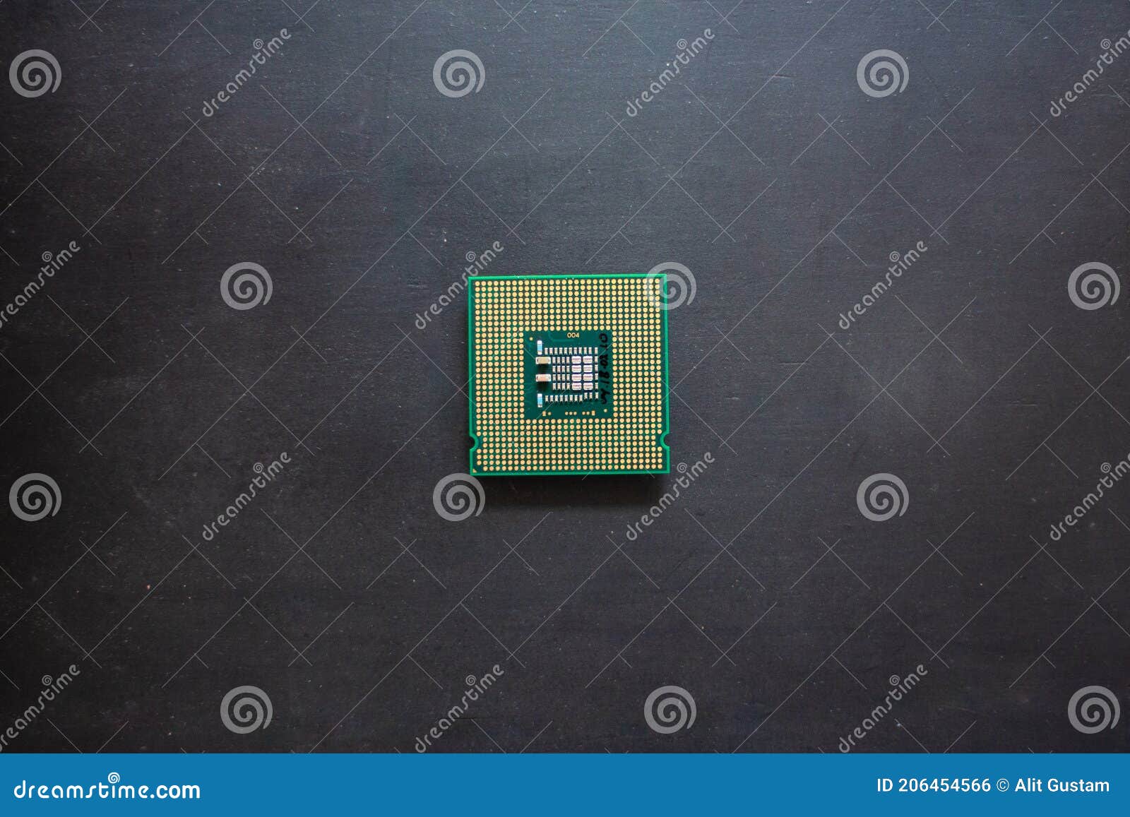 Details on the Back of the Processor Stock Photo - Image of gadget ...