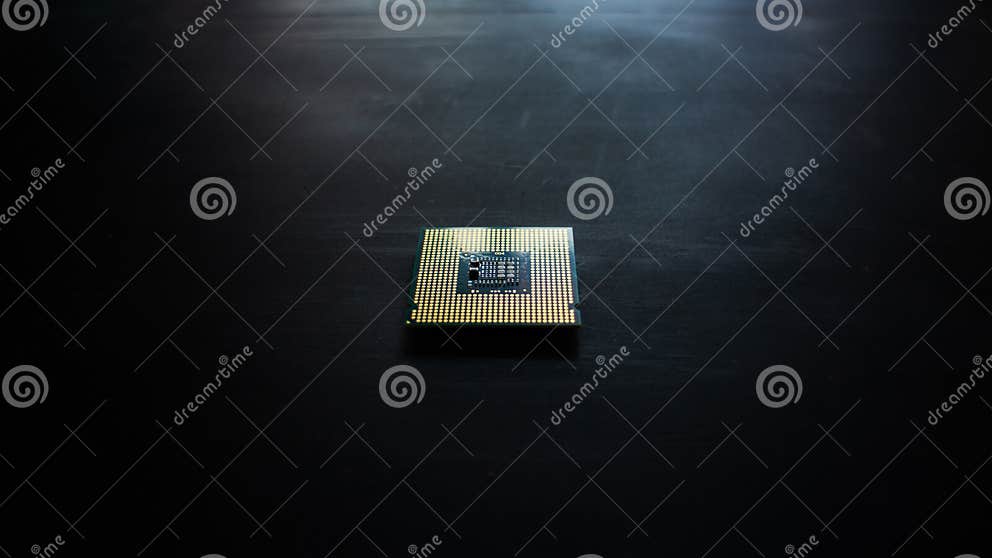 Details on the Back of the Processor Stock Image - Image of poster ...
