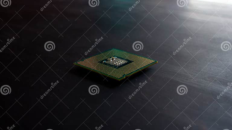 Details on the Back of the Processor Stock Photo - Image of gadget ...
