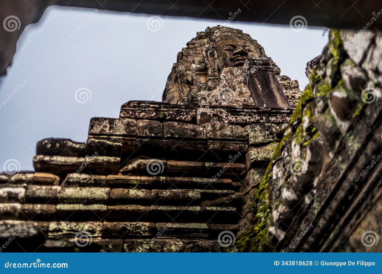 Details of the Banyon Temple Complex in Cambodia Stock Photo - Image of ...