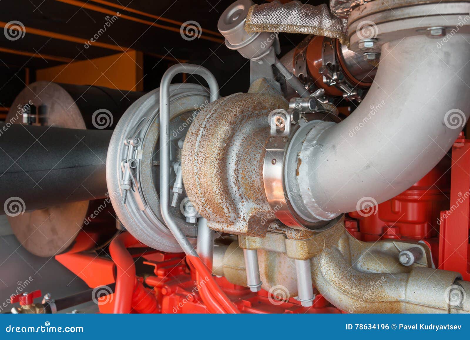 Details of Big Industrial Diesel Engine Stock Photo - Image of factory ...