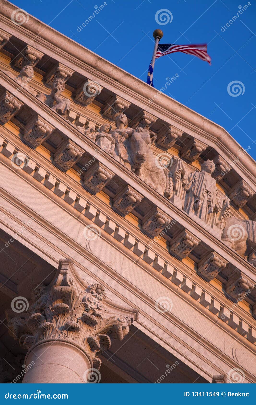 Details Bij De Bouw Van Het Capitool Van De Staat Stock Afbeelding ...