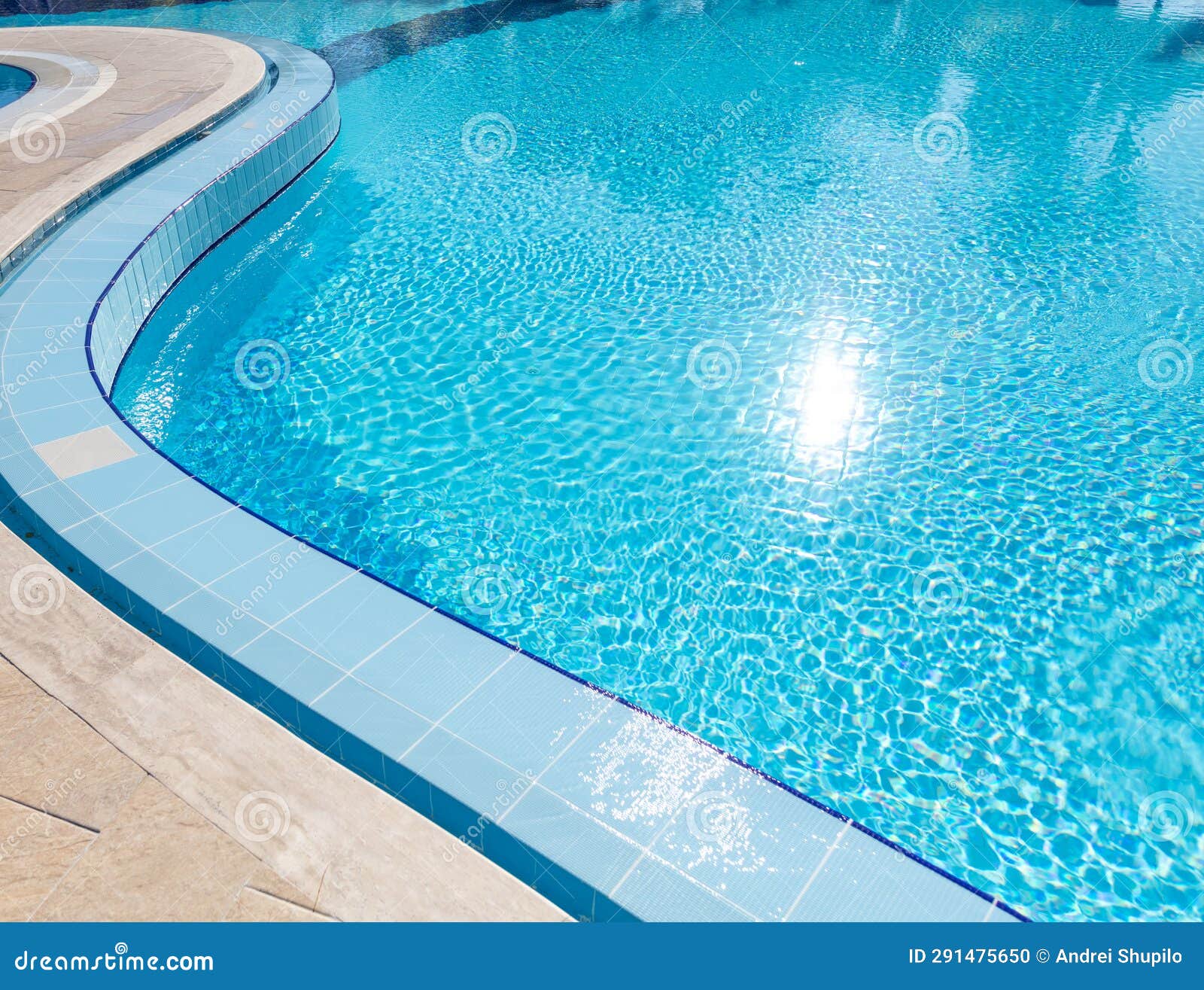 Details with Blue Water in the Pool As a Background Stock Photo - Image ...