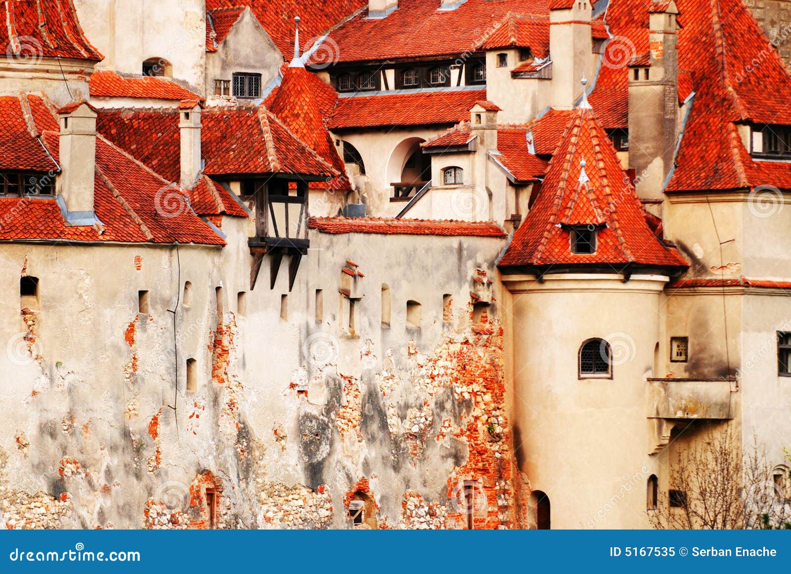 Details of the Bran Castle stock image. Image of castle - 5167535