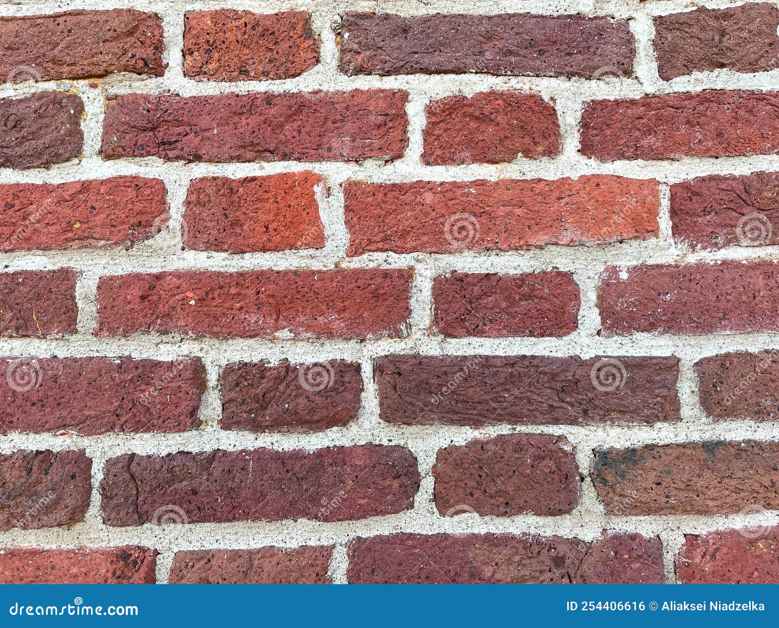 Details for a Brick Wall,almost Smooth Seams between Red Bricks ...