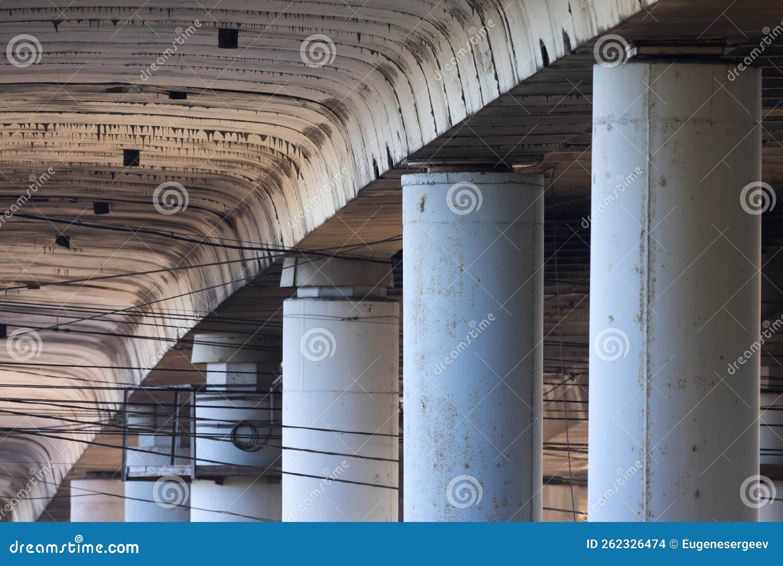 Details of a Bridge Span. Abstract Industrial Architecture Background ...