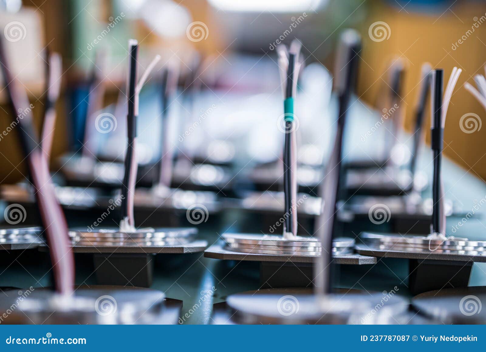 Details with Cables for TFT Monitors Prepared on Table Stock Image ...