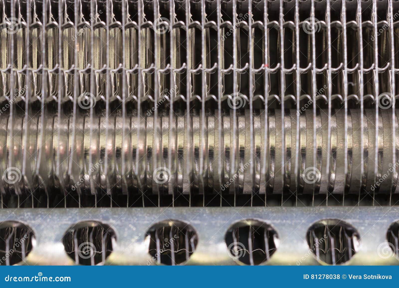 Details of the Car Engine Radiator. Stock Photo - Image of silver, hole ...