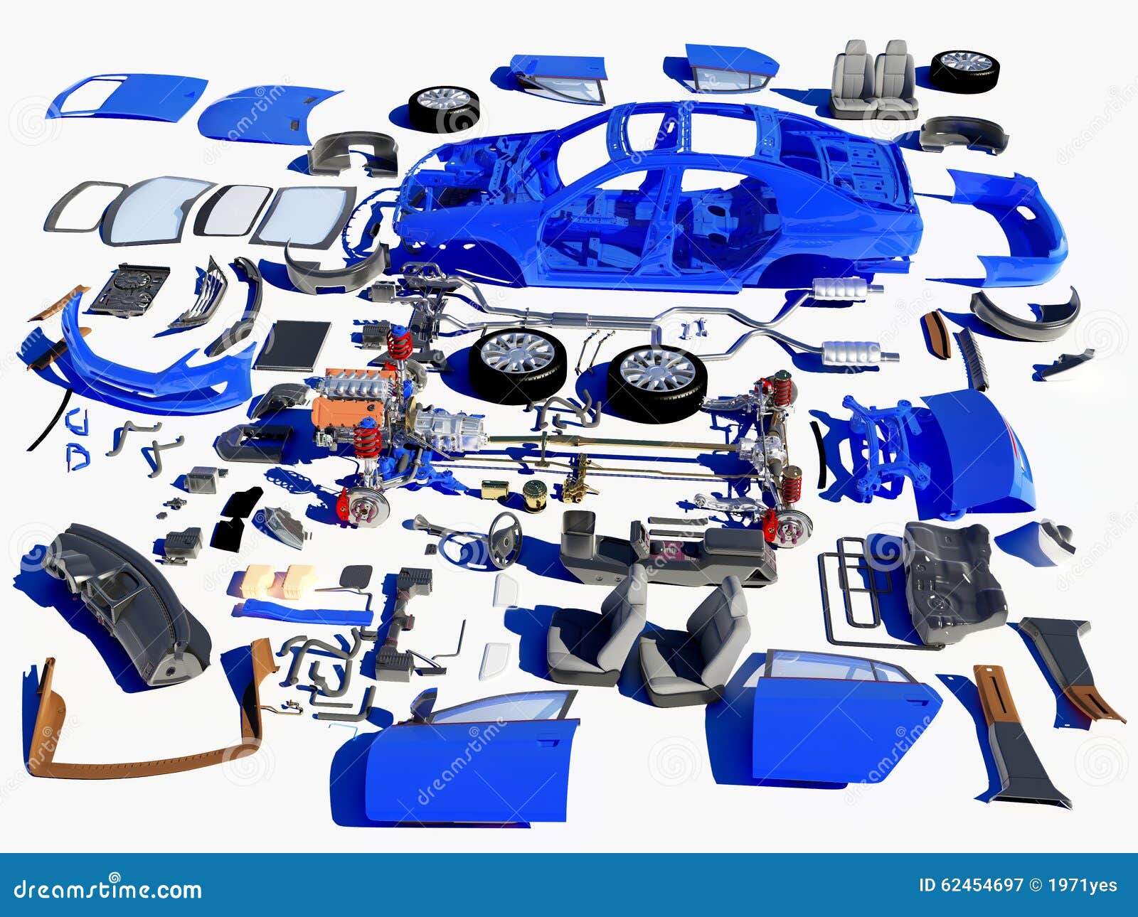 Details of the car stock illustration. Illustration of model - 62454697