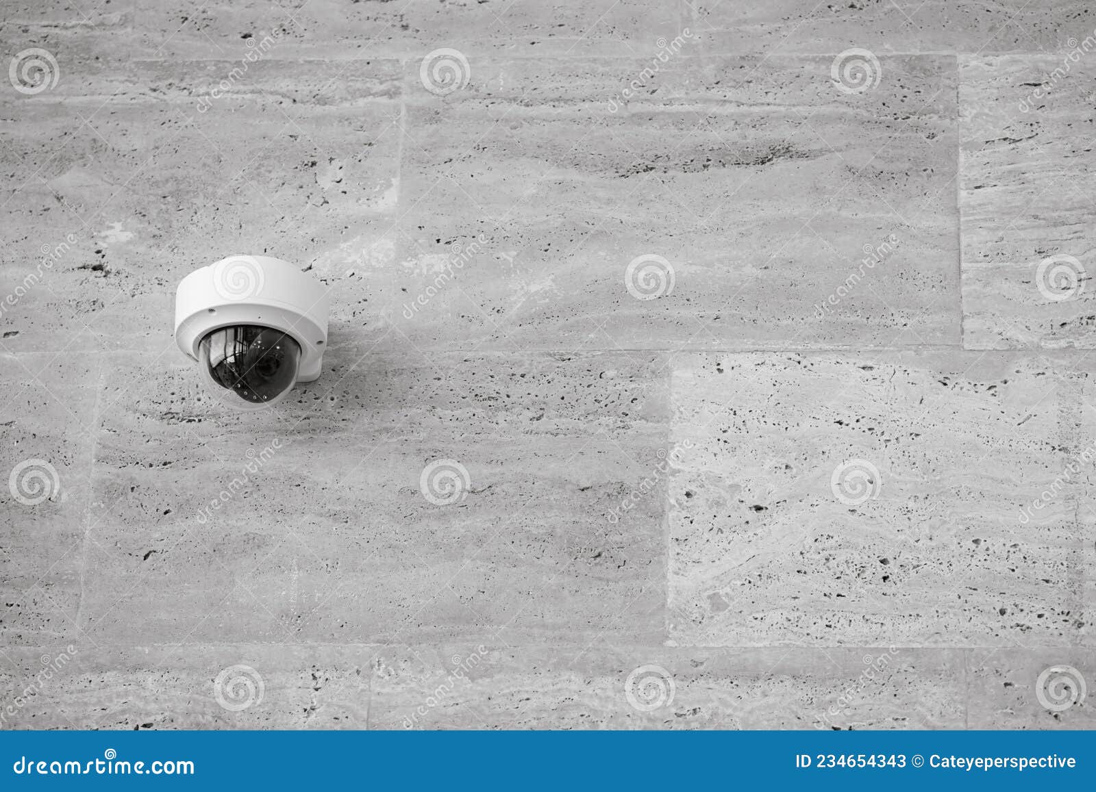 Details With A CCTV Camera On A Wall Inside A Building Stock Photo ...