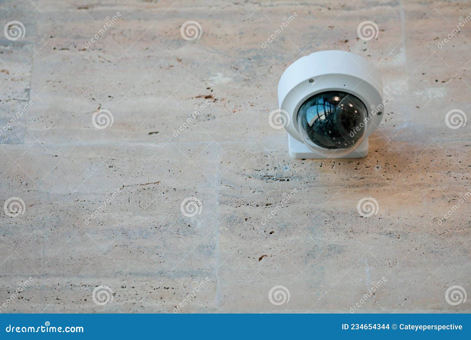 Details with a CCTV Camera on a Wall Inside a Building Stock Photo ...