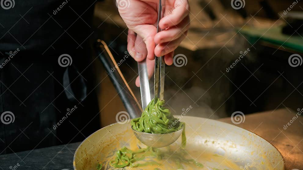 Details of the Chef Tools for Spaghetti Stock Photo - Image of cook ...