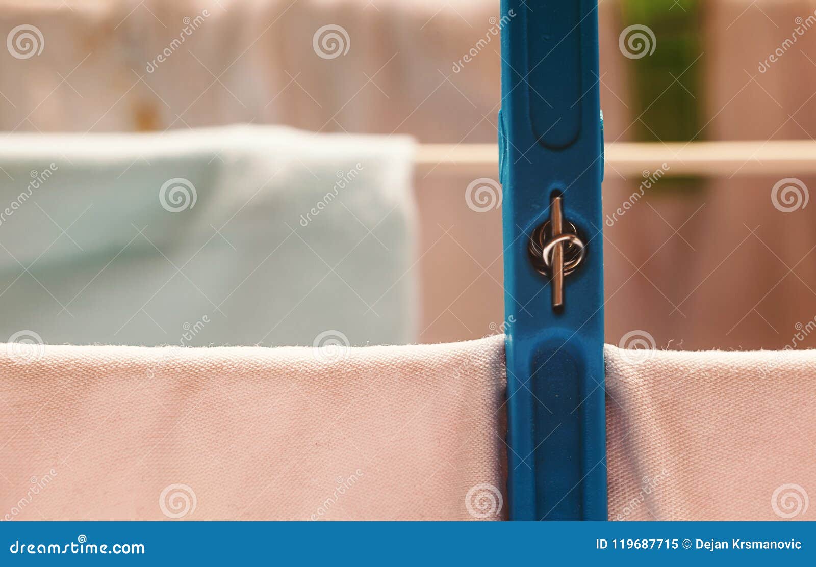 Dry Clothes on Wire stock image. Image of abstract, wire - 119687715