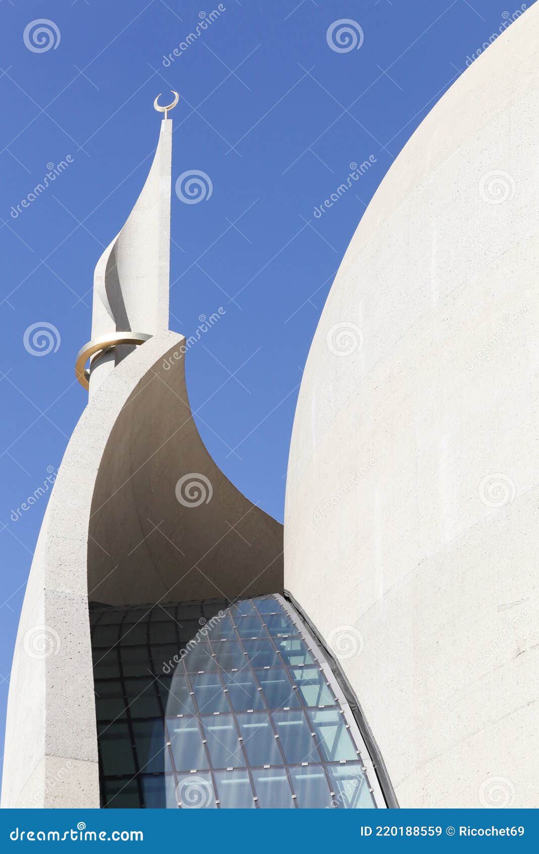Details of Cologne Central Mosque, Stock Image - Image of landmark ...