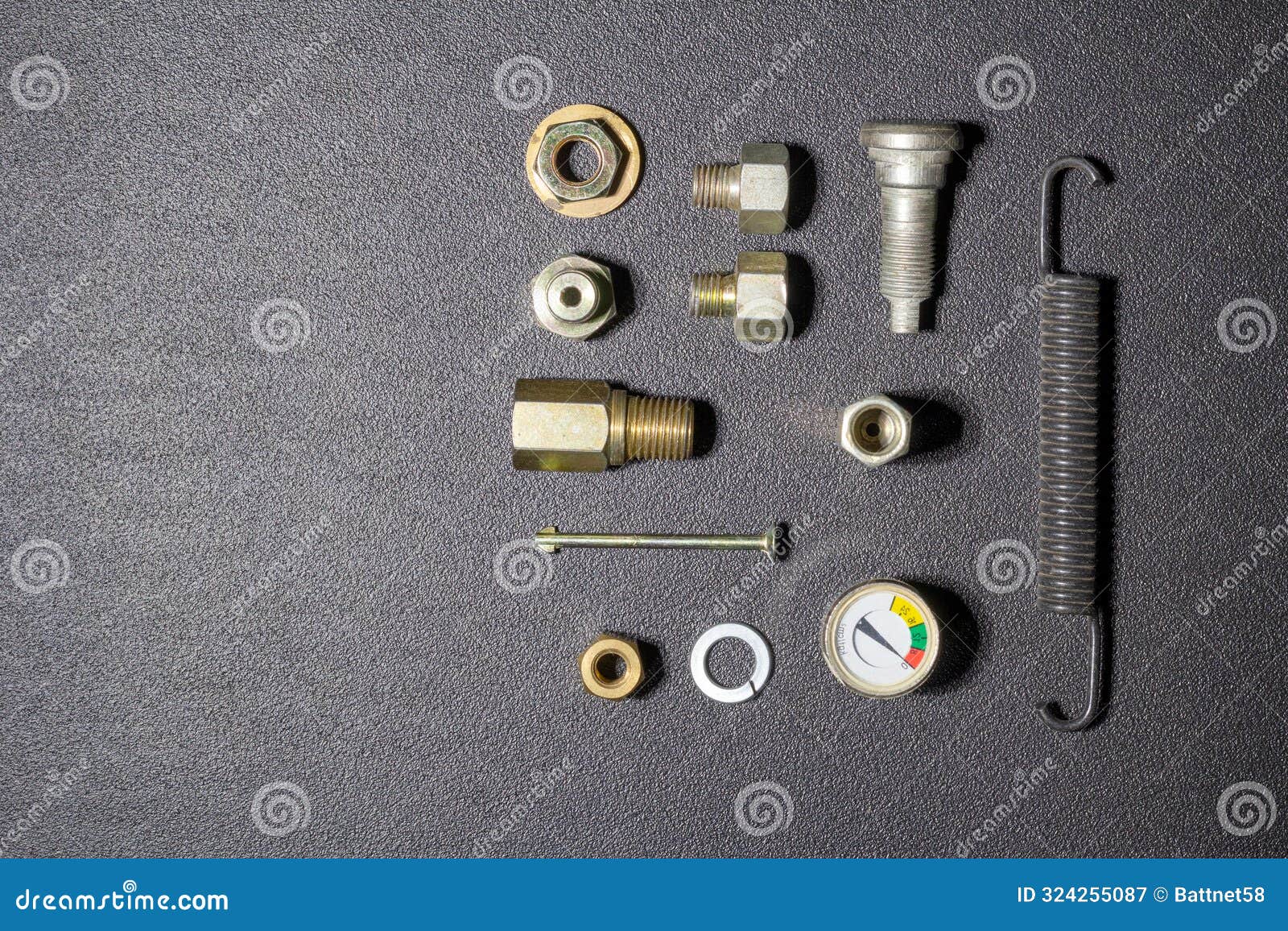 Details and Components of the Front Suspension of the Car, the Design ...
