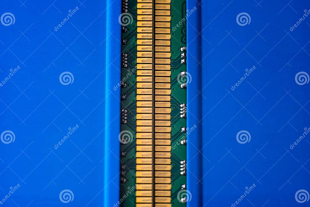 Details from the Computer. RAM. Connection Stock Photo - Image of white ...