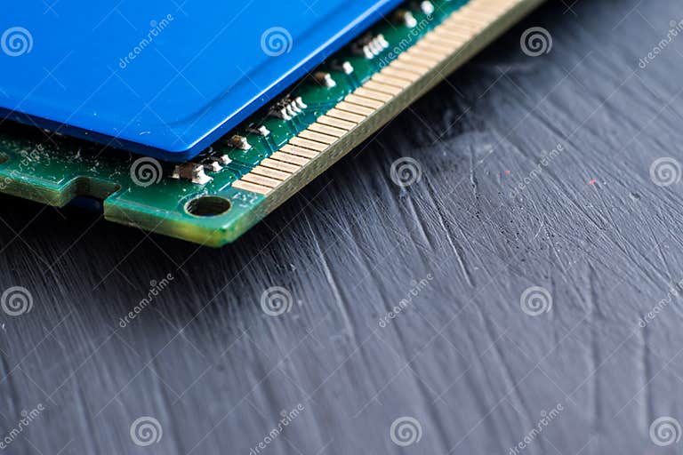 Details from the Computer. RAM. Memory Part Acces Storage Stock Photo ...