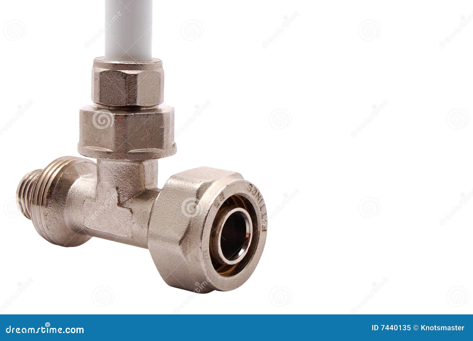 Details for Connection of Water Pipes Stock Image - Image of brass ...