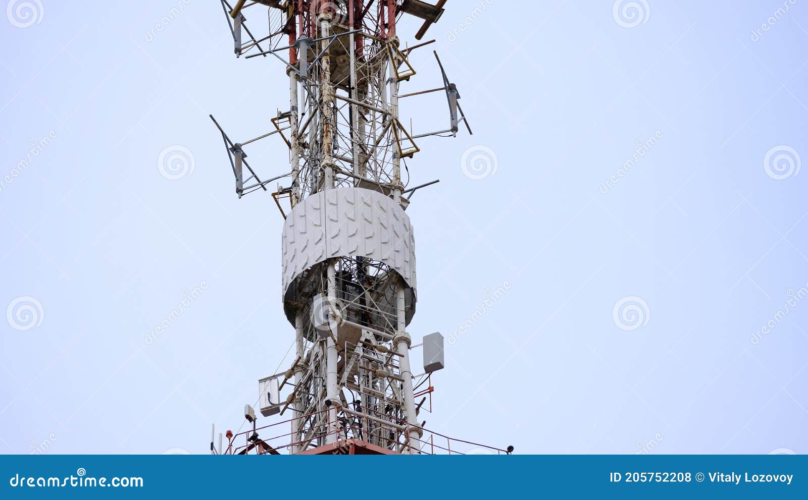 Details and Construction of the City TV Tower Stock Photo - Image of ...