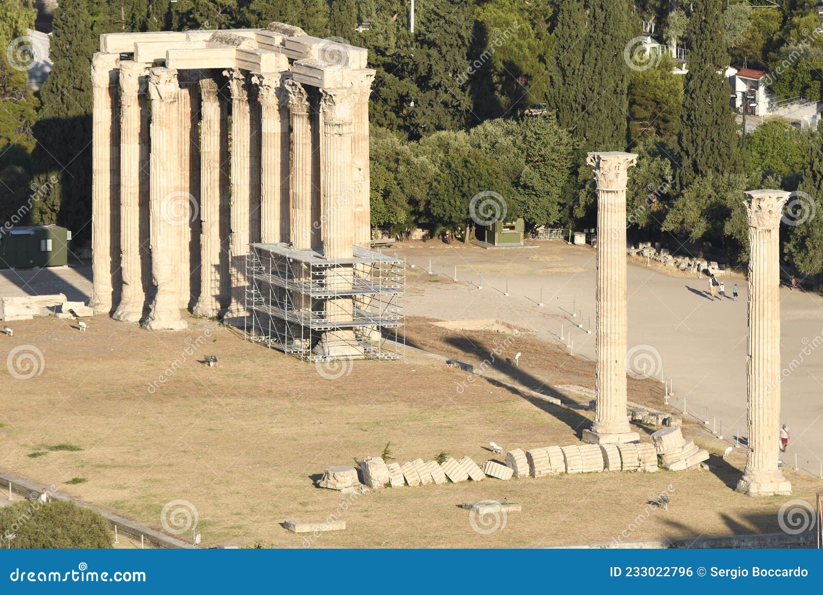 Details of the Construction of the Columns of Acropolis in Athens Stock ...
